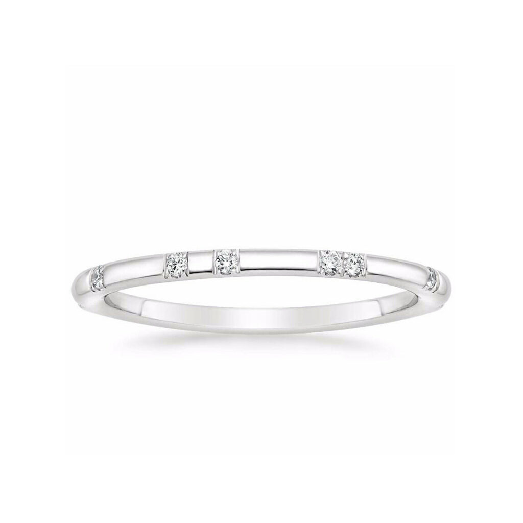 Amy Diamond Studded Gold Band - Noble Fine Jewellery